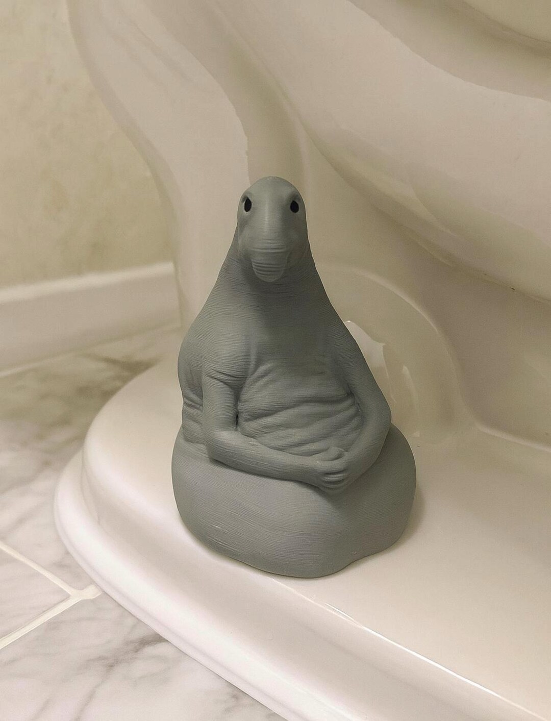 Zhdun Toilet Buddy – Cute Bathroom Meme Decor, Quirky Toilet Figurine ...