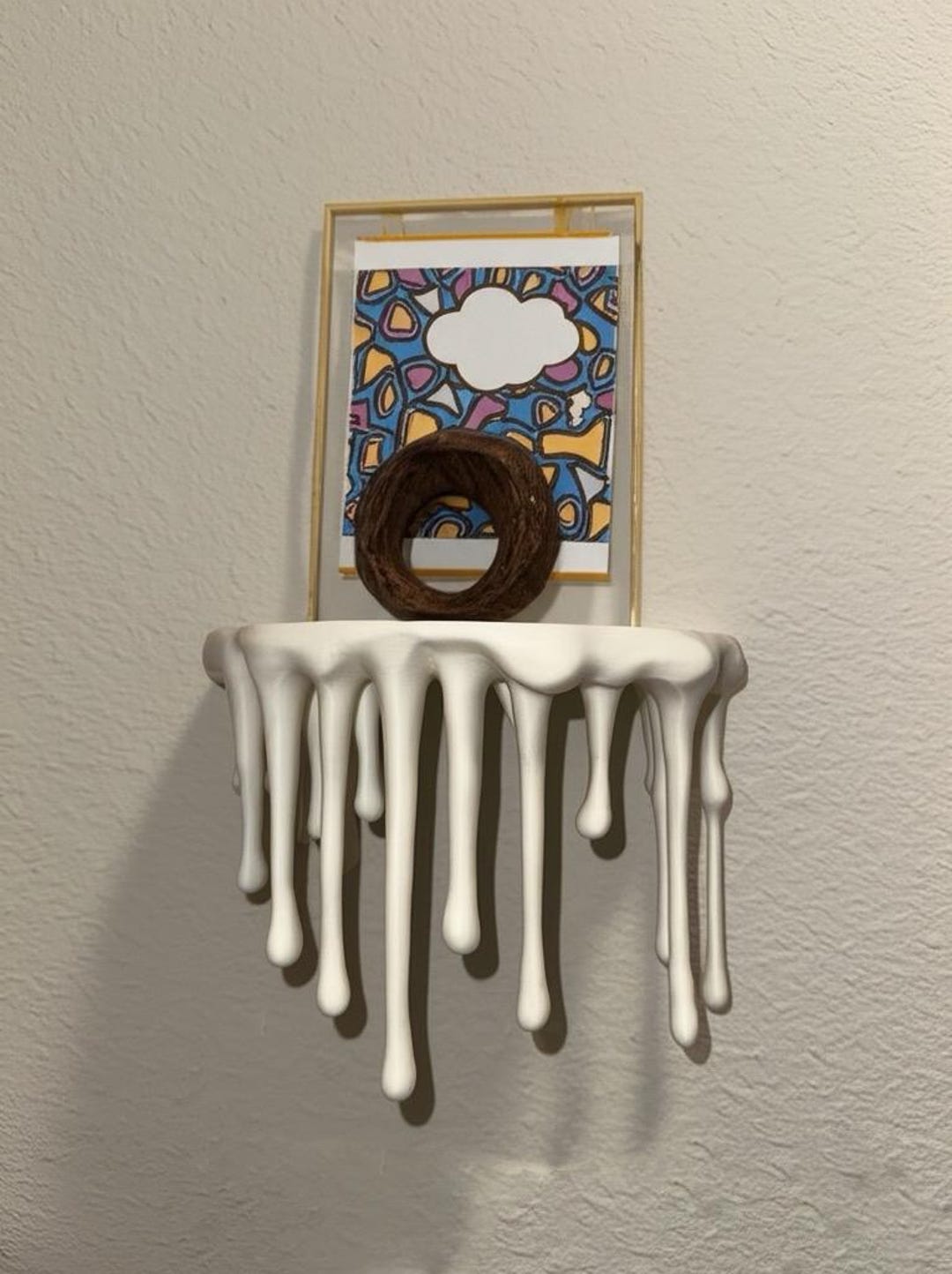 3D Printed Dripping Floating Shelf, Trippy Room Decor - Etsy Australia