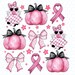 Retro Breast Cancer Ghost PNG Pink Coquette Bow for Halloween Shirt ...
