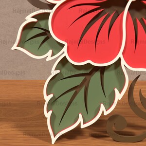 Hibiscus Flower Digital File, Svg Laser Cut, Floral Wall Decor Art - Etsy