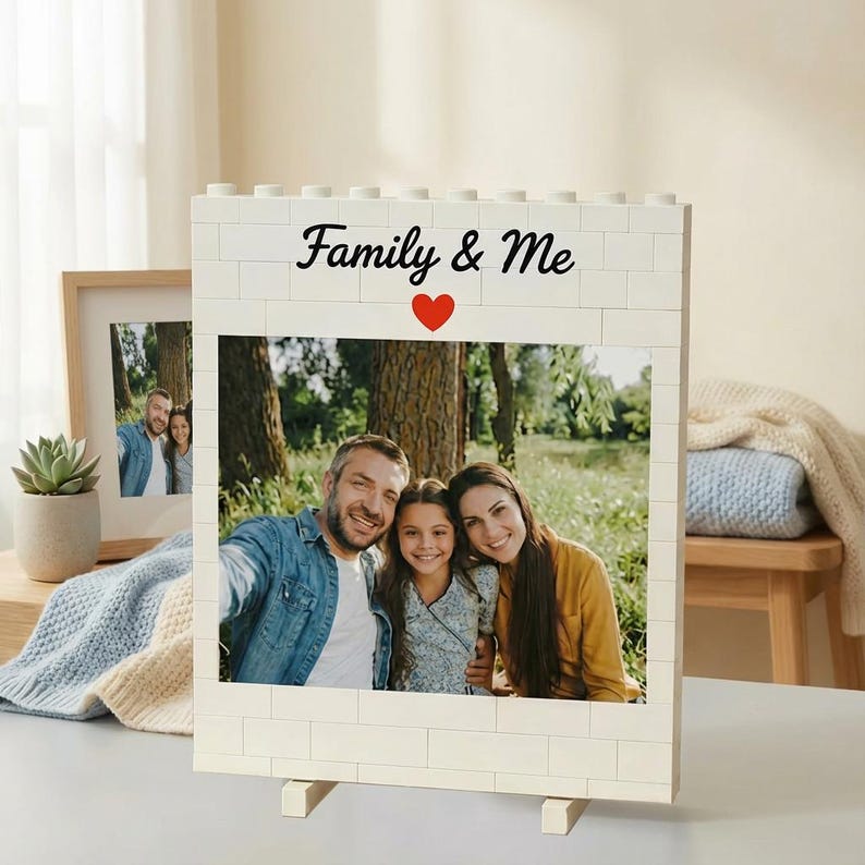 Personalized Family Photo Building Block, Custom Picture Puzzle ...