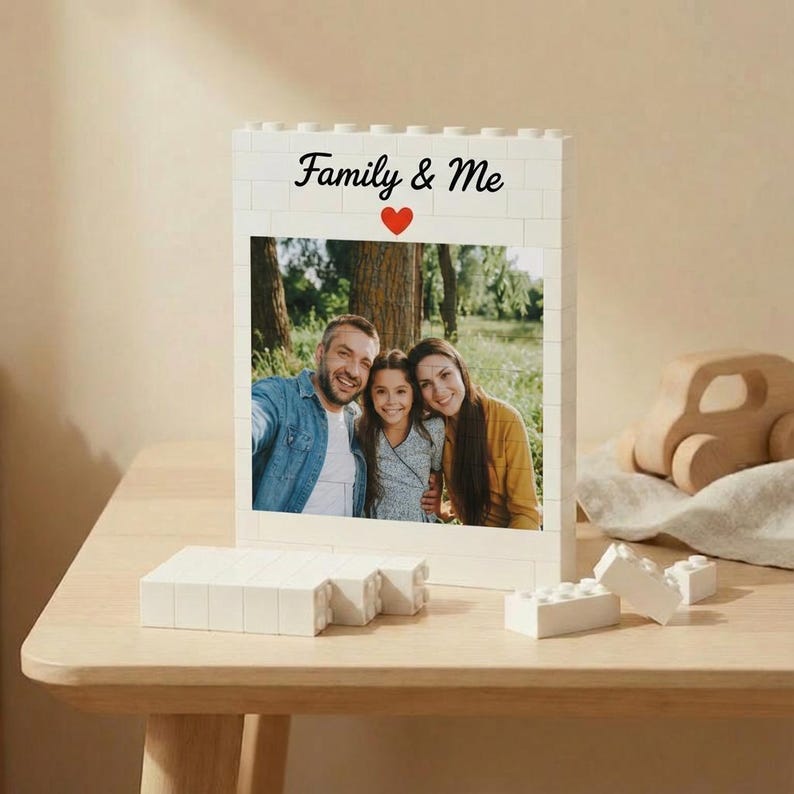 Personalized Family Photo Building Block, Custom Picture Puzzle ...