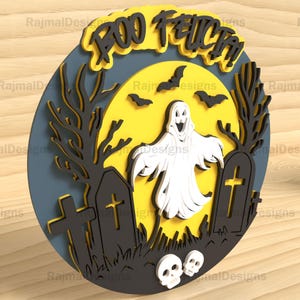 Boo Felicia Halloween Ghost Digital File for Laser Cut, Svg Glowforge ...