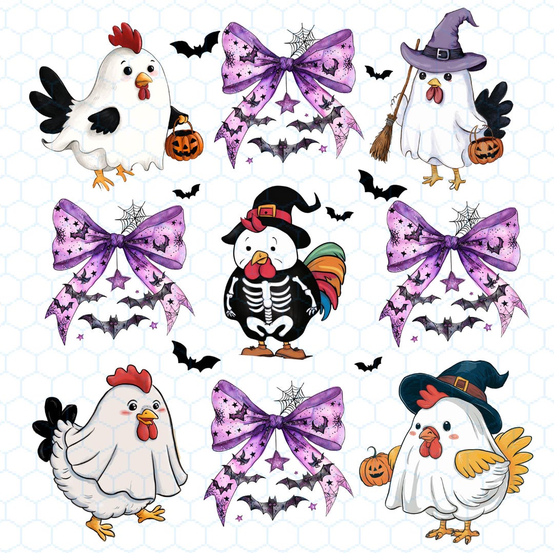 Spooky Halloween Chicken PNG, Ghost Chickens & Funny Farm Animals ...