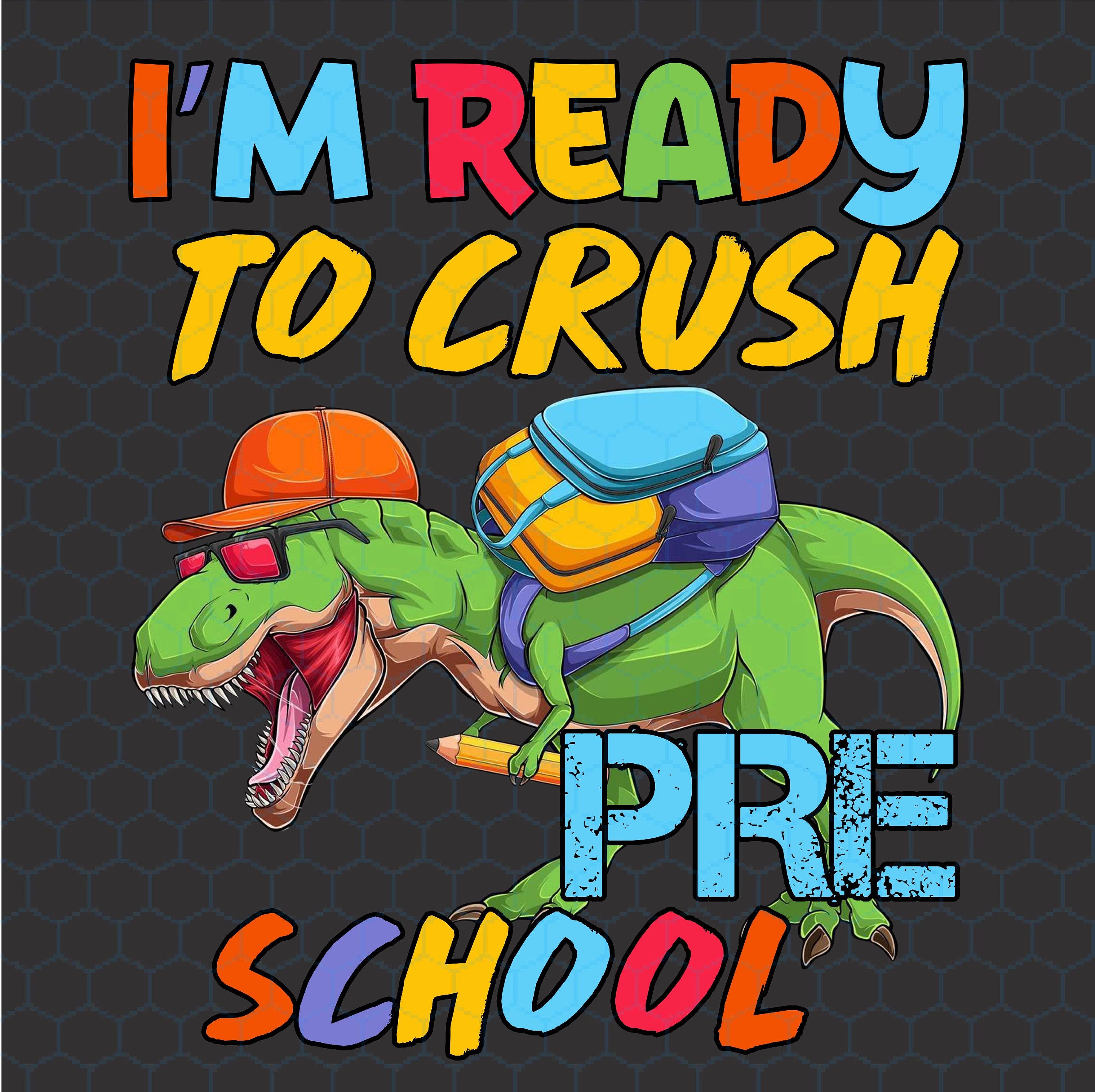 To Crush Dinosaur Preschool PNG | Back to School PNG | Digital Dinosaur ...