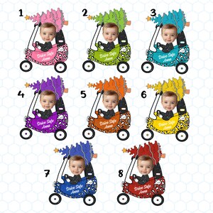 Custom Pink Leopard Christmas Tree PNG Stroller and Cart Design for ...