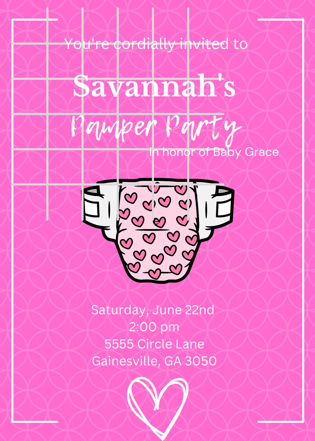 Baby Girl Diaper Party - Etsy