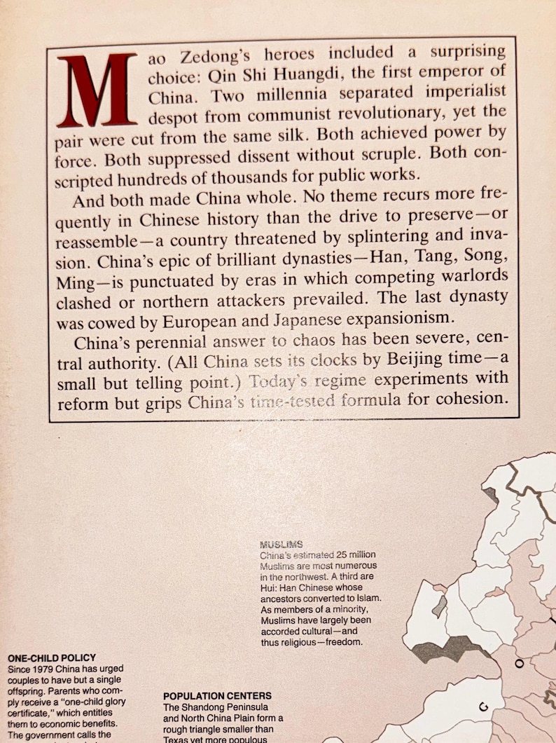 Map of China - Etsy