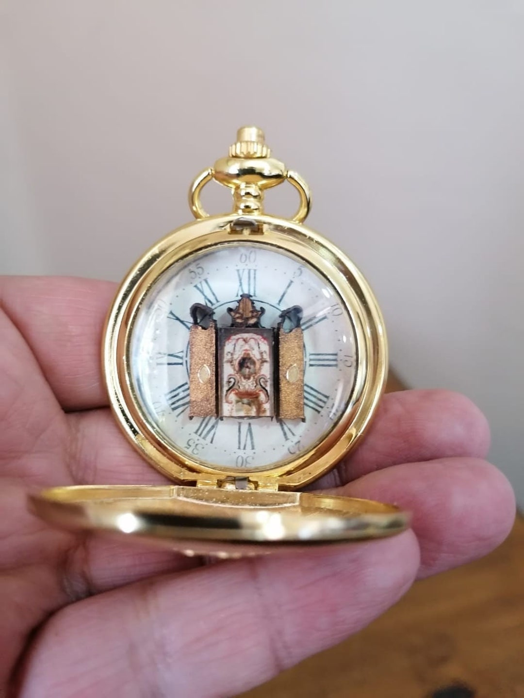 Pocket Watch With Miniature Furniture - Etsy