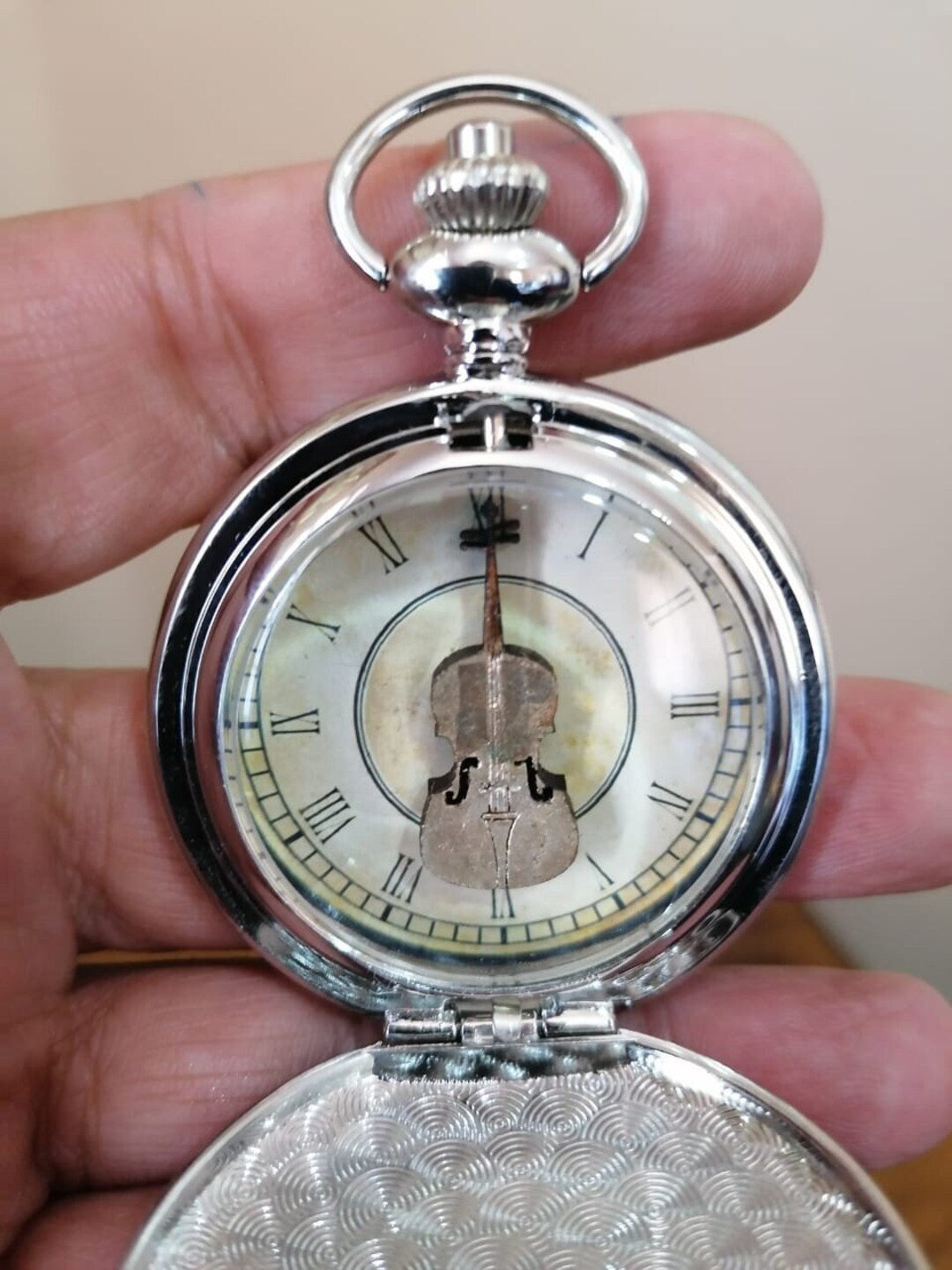 Pocket Watch With Miniature Violin - Etsy