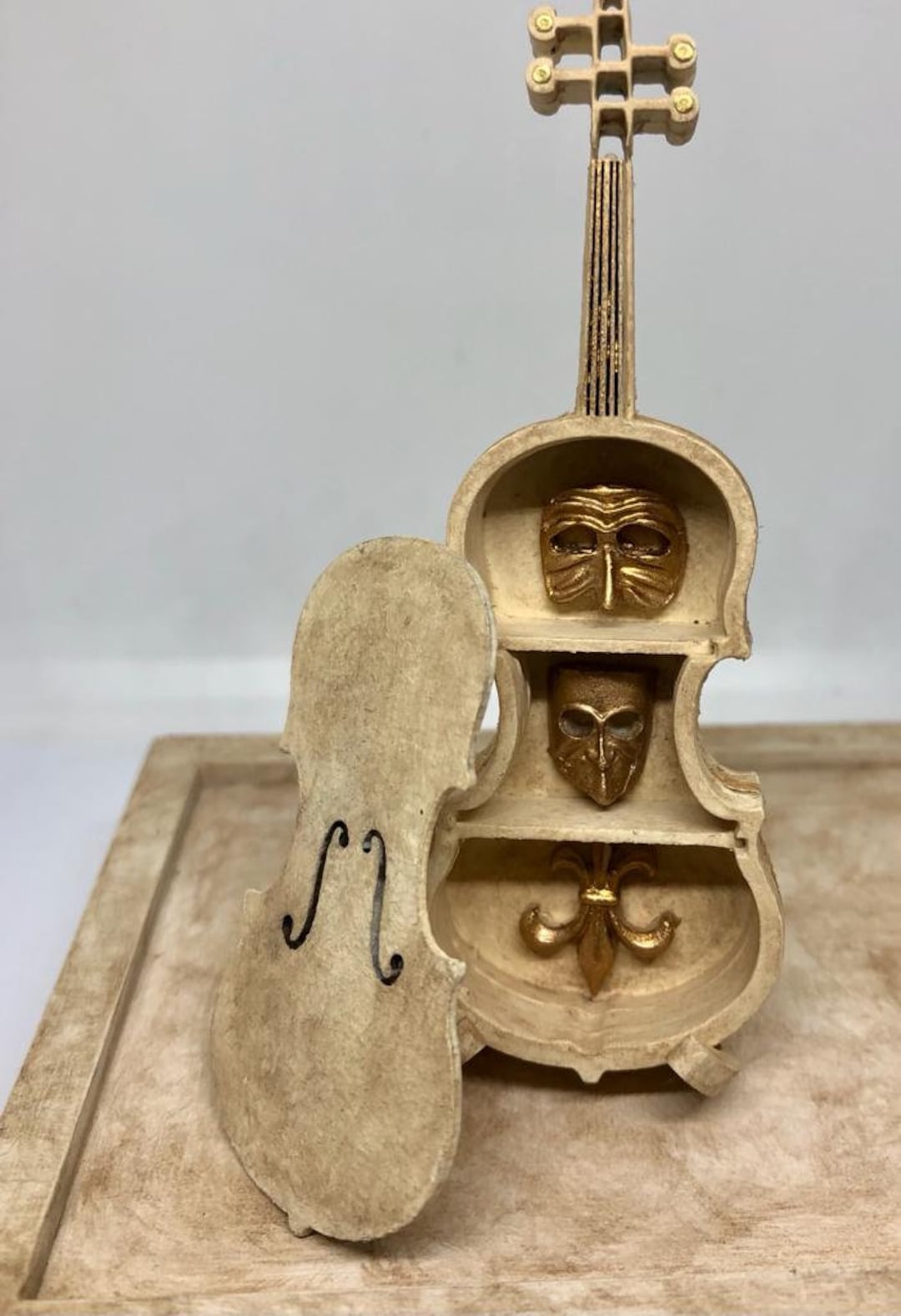 Mini Violin With Venetian Masks or Violins - Etsy