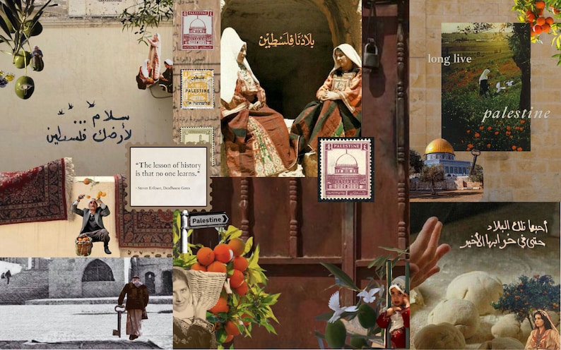 Palestine Aesthetic Collage Laptop Background Digital Download - Etsy