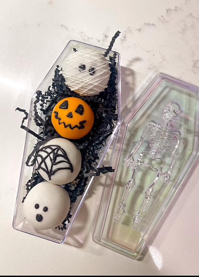 Halloween Coffin-shaped Plastic Container: Treat Box, Jewelry Storage ...