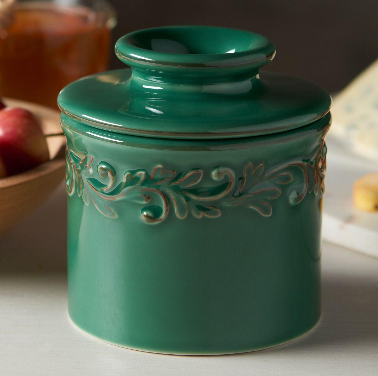 Emerald Green Antique Butter Bell® Crock – French Ceramic Butter Keeper ...
