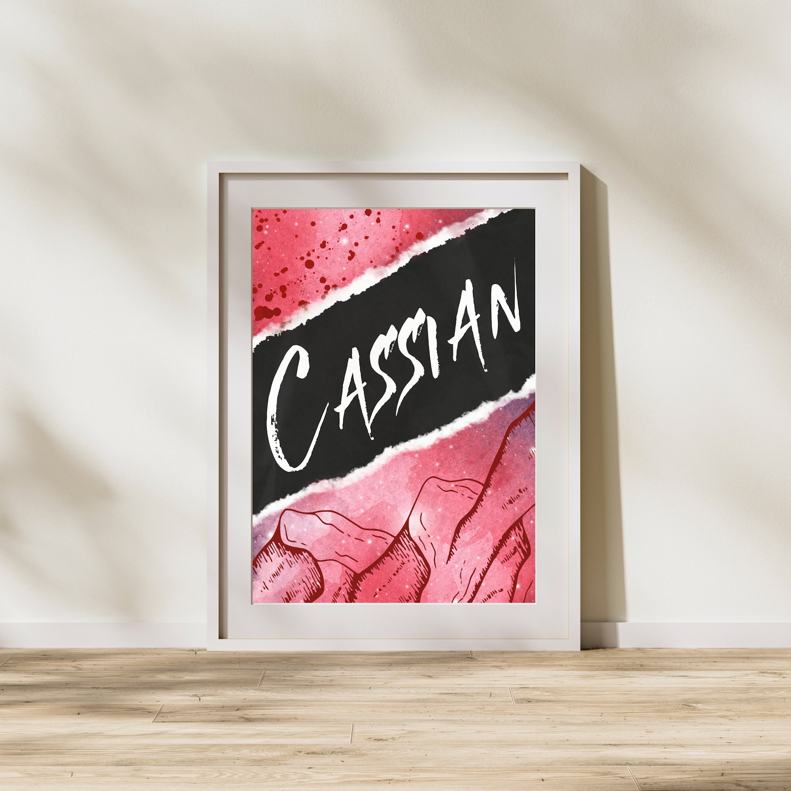 Cassian ACOTAR Fanart Printable Bookish Gift, Wall Art, Booktok, Book ...