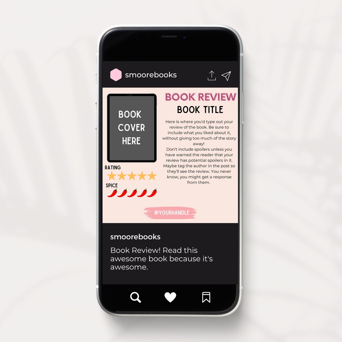 Digital Canva Template for Book Reviews - Perfect for Bookstagram and ...