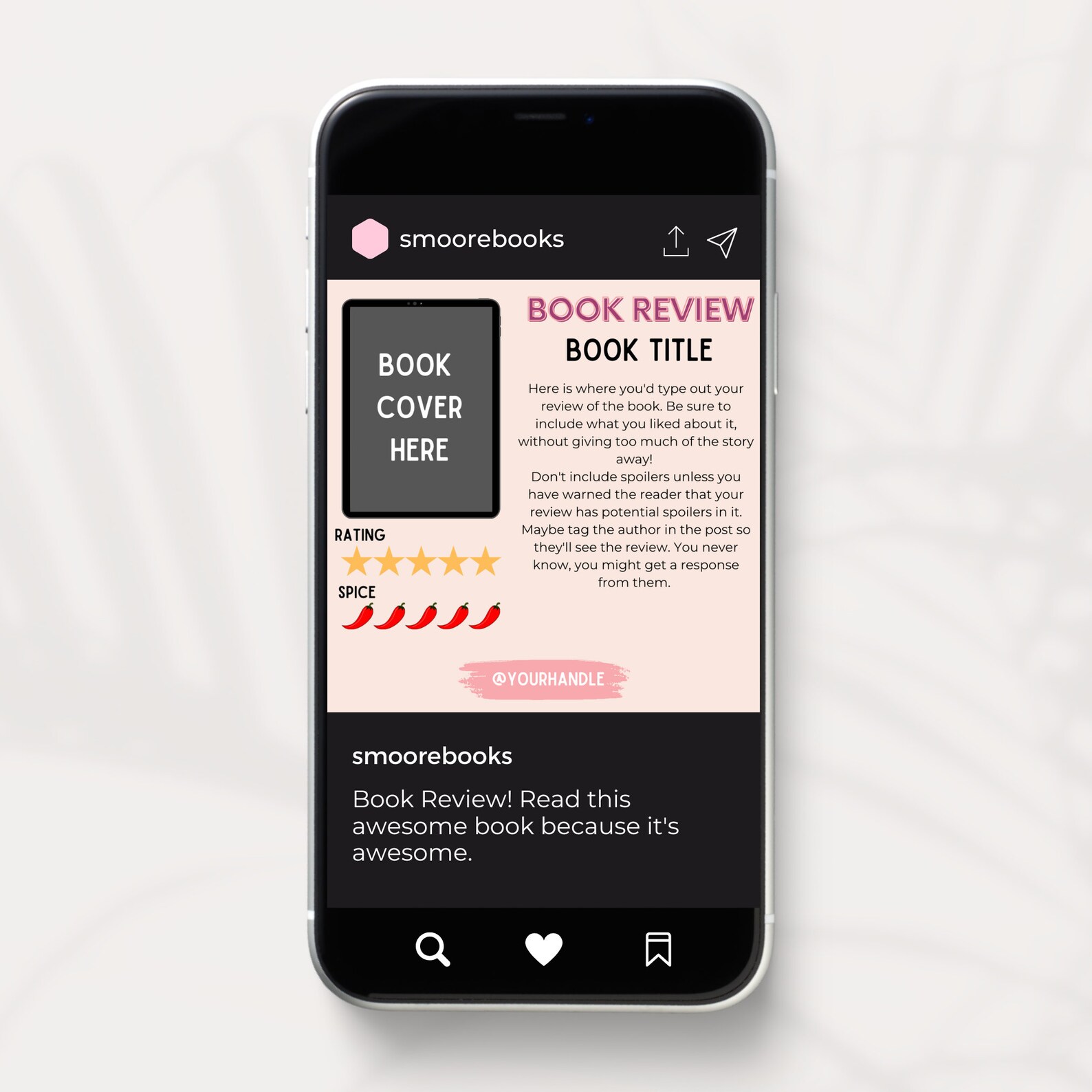 Digital Canva Template for Book Reviews - Perfect for Bookstagram and ...