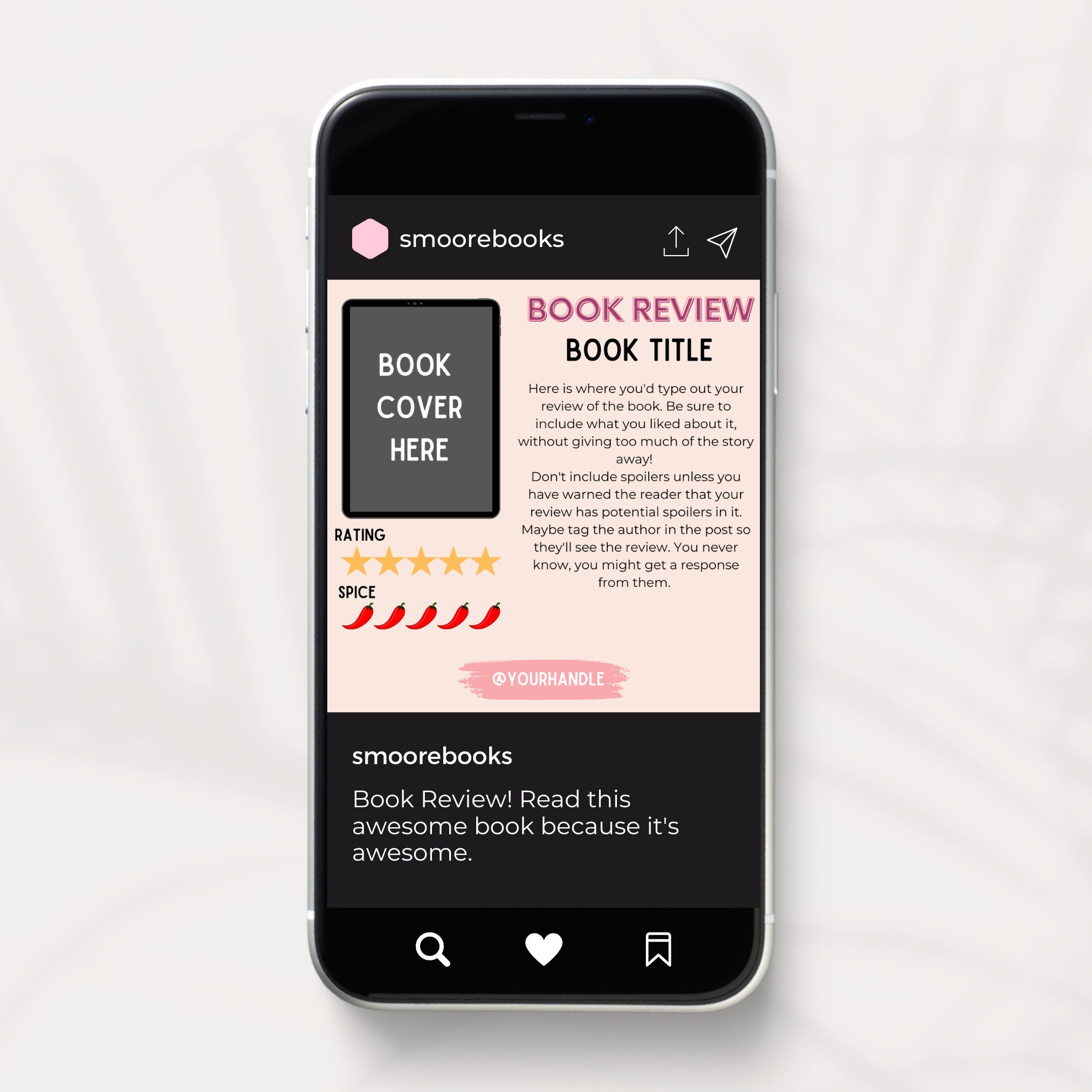 Digital Canva Template for Book Reviews - Perfect for Bookstagram and ...