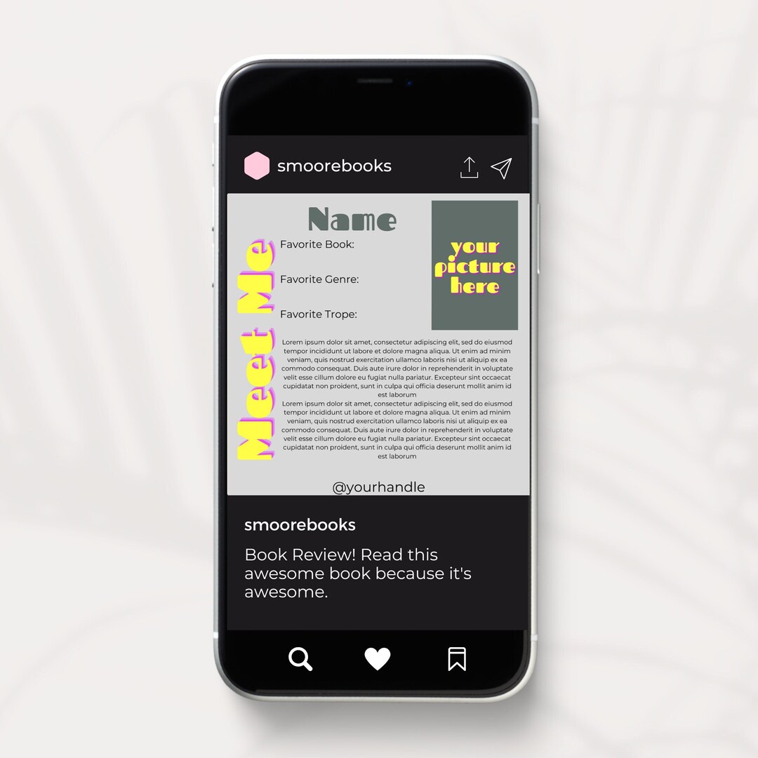 Digital Canva Template for Introduction - Perfect for Bookstagram and ...