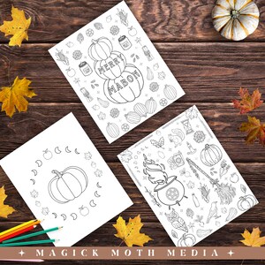Mabon Coloring Pages: Autumn Equinox Printable Designs (digital ...
