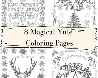 Yule Coloring Book - Etsy