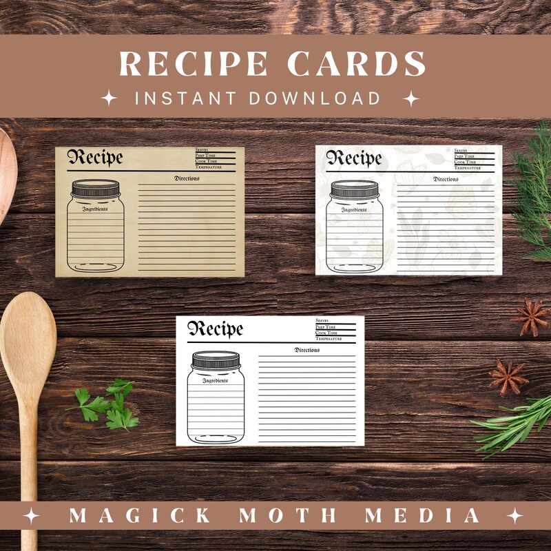 Vintage Recipe Card - Etsy