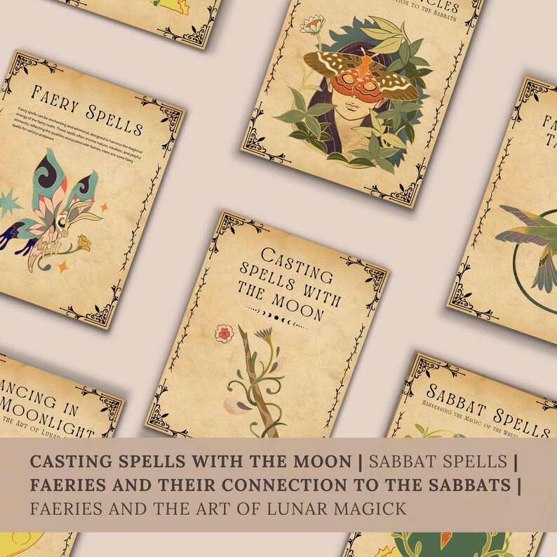 A Witches Guide to Faery Magick | 37 Grimoire Pages | Faery Spells ...