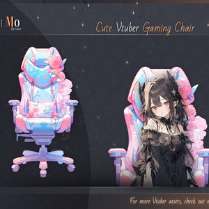 Cute Vtuber Fantasy Gaming Chair / Vtuber Asset / Vtuber Stream ...