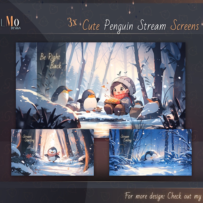 Penguin Overlay - Etsy