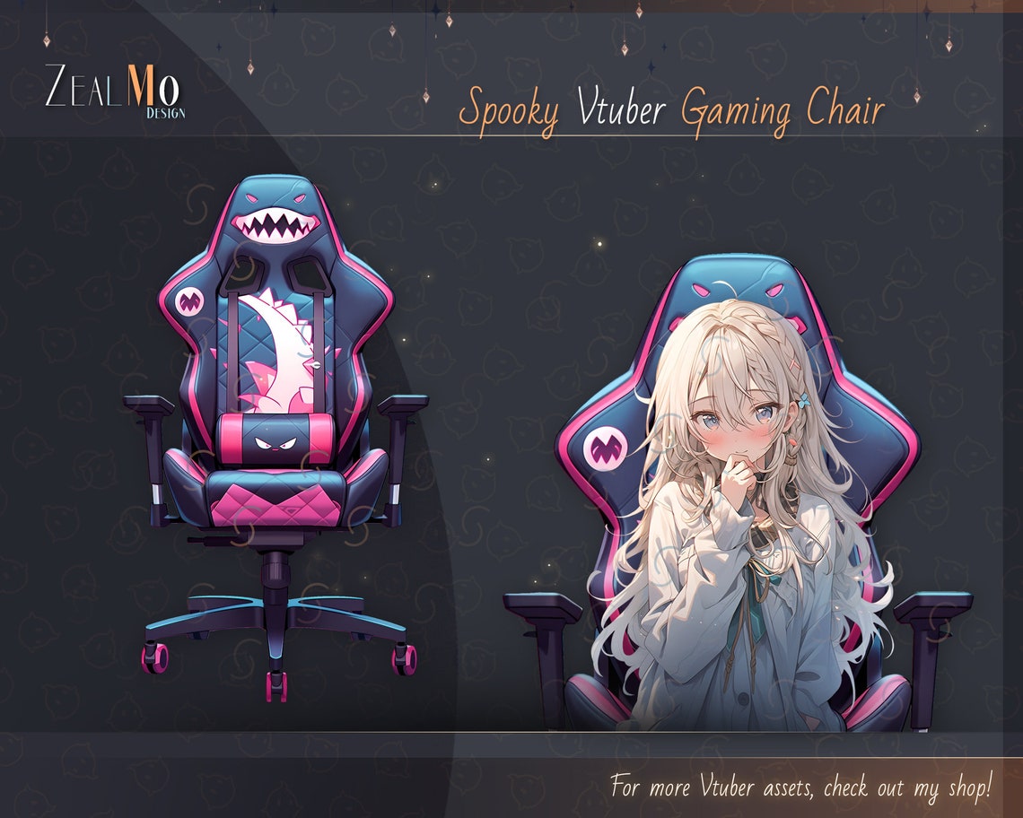 Cute Vtuber Fantasy Gaming Chair / Vtuber Asset / Vtuber Stream ...