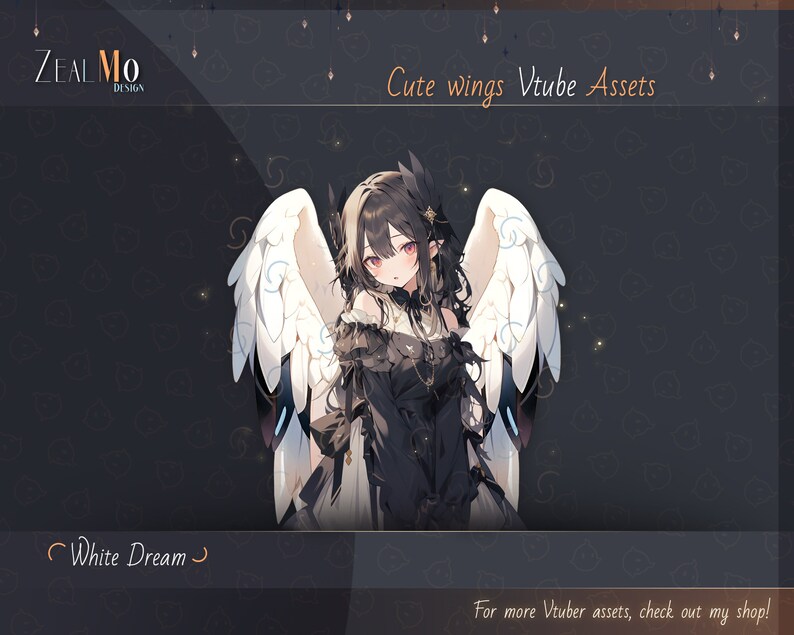 Cute Vtuber Fantasy Wings / Vtuber Asset / Vtuber Stream Decoration ...