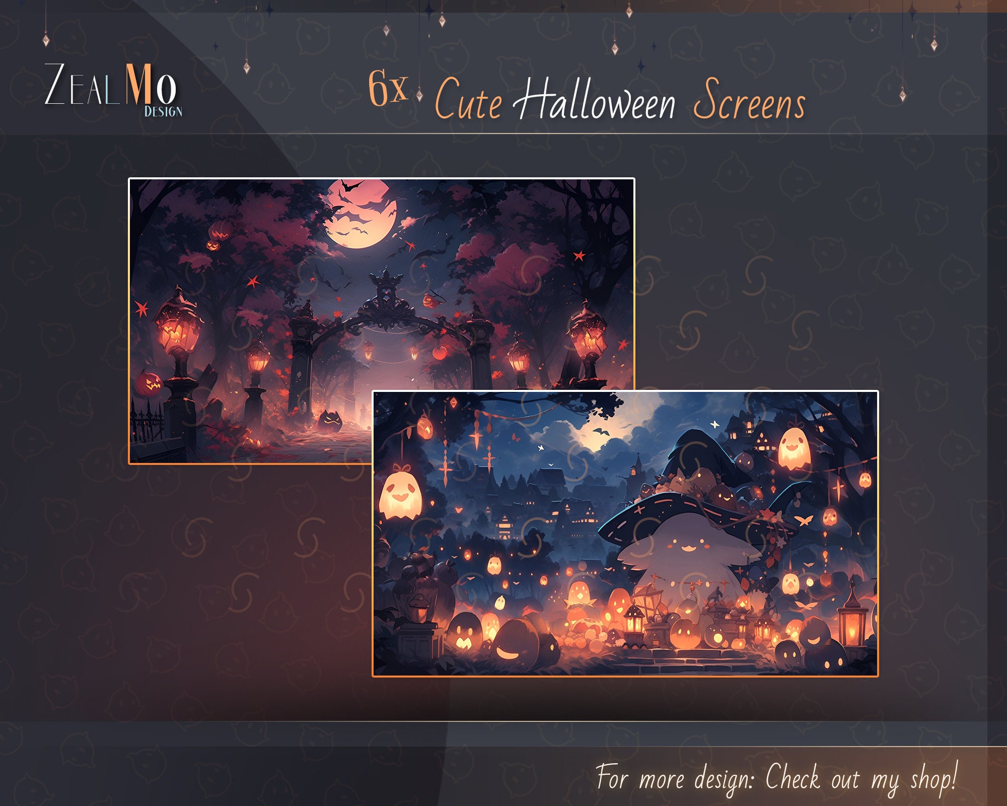 6x Halloween Stream Screen / Halloween Stream Background and Wallpaper ...