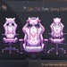 3x Cute Vtuber Fantasy Gaming Chairs / Vtuber Asset / Vtuber Stream ...