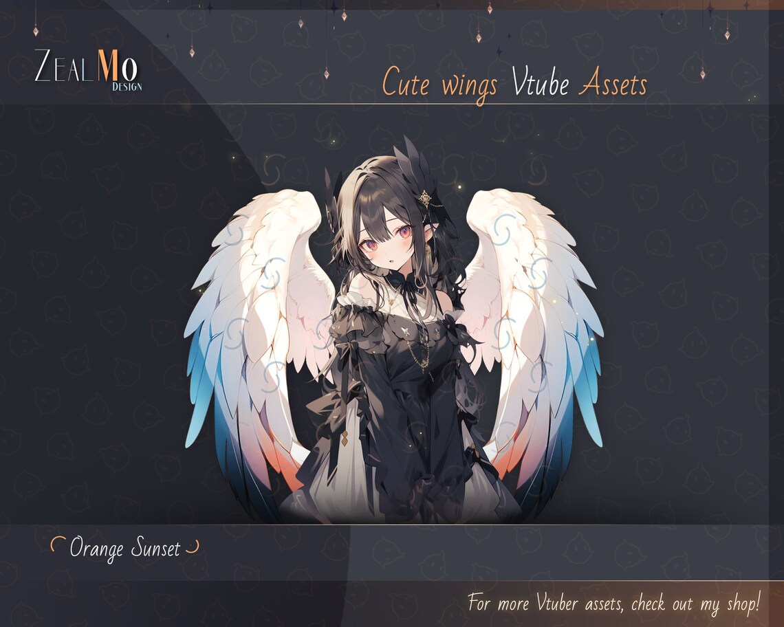 Cute Vtuber Fantasy Wings / Vtuber Asset / Vtuber Stream Decoration ...