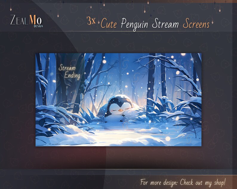 3x Cute Penguin Stream Screen / Starting, Be Right Back & Ending Stream Overlays - Etsy