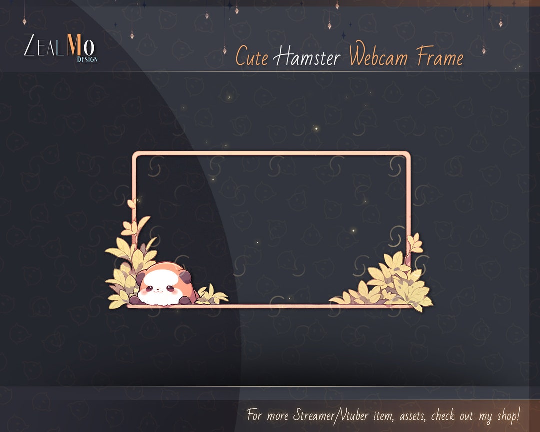 Cute Hamster Webcam Frame / Cute Twitch Assets / Stream Decoration ...
