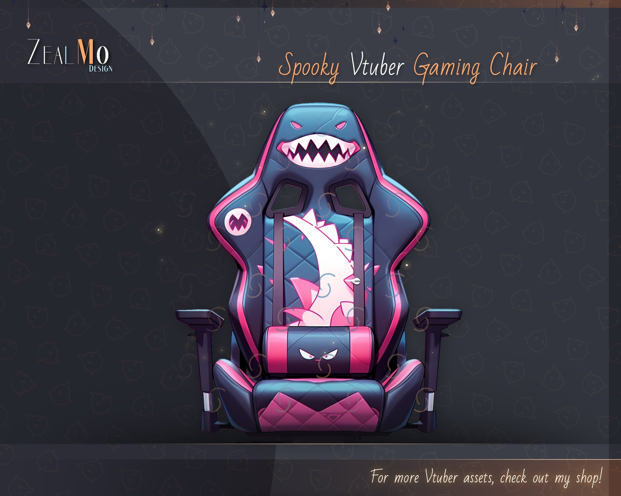 Cute Vtuber Fantasy Gaming Chair / Vtuber Asset / Vtuber Stream ...