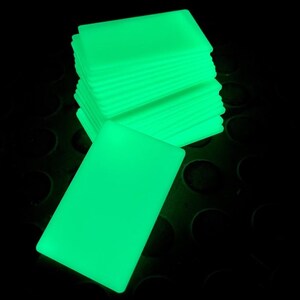 Glowdaddy Hyperglow GLOW CARDS Glow in the Dark Credit Card, Camping ...