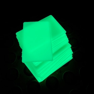 Glowdaddy Hyperglow GLOW CARDS Glow in the Dark Credit Card, Camping ...
