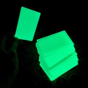 Glowdaddy Hyperglow GLOW CARDS Glow in the Dark Credit Card, Camping ...