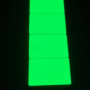 Glowdaddy Hyperglow GLOW CARDS Glow in the Dark Credit Card, Camping ...