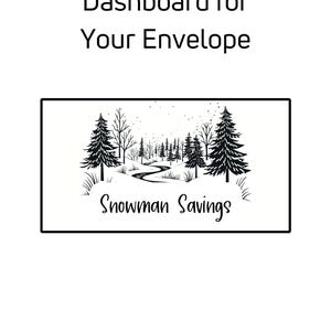 Printable Snowman Savings Challenge Game|color and Save|cash Envelope ...