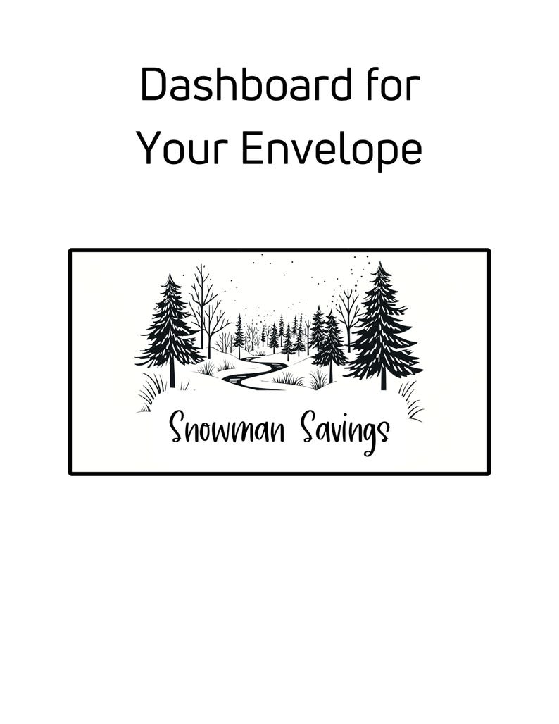 Printable Snowman Savings Challenge Game|color and Save|cash Envelope ...