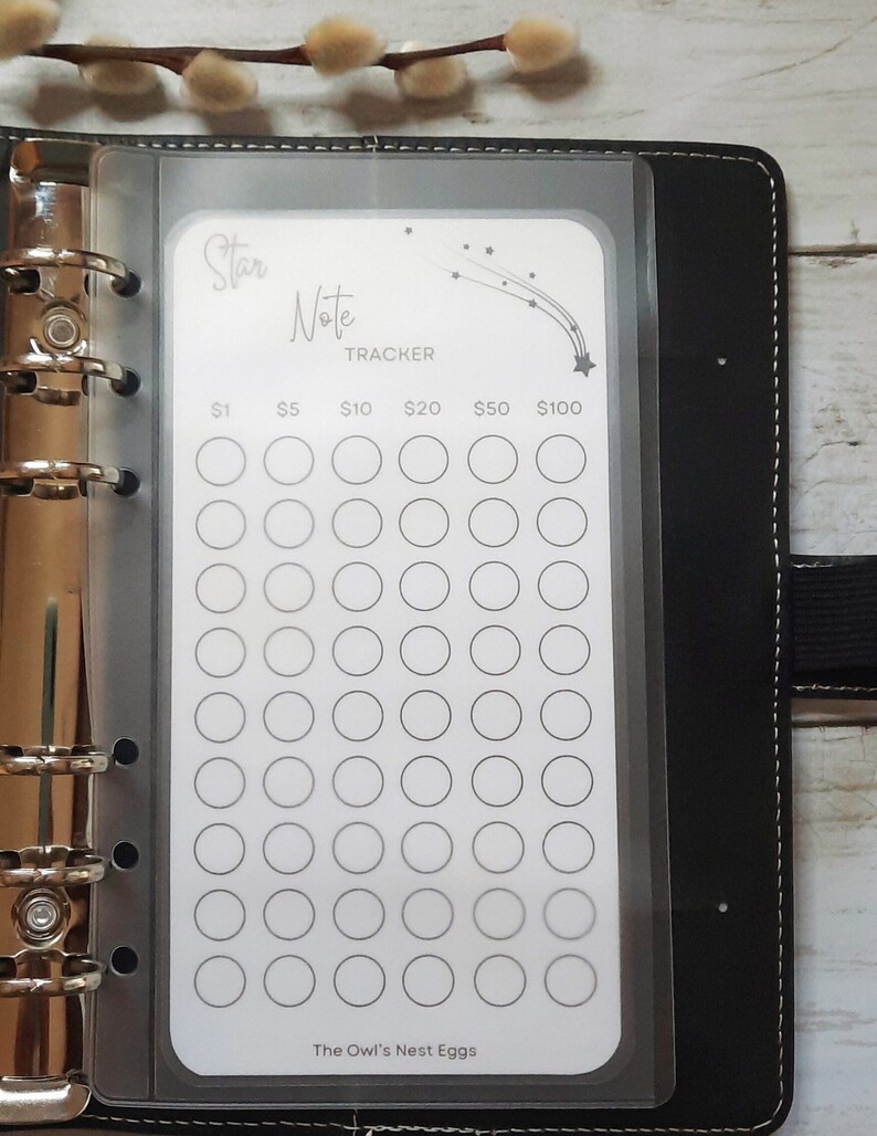 Printable Star Note Tracker|a6 Cash Savings Challenge|star Note|savings ...