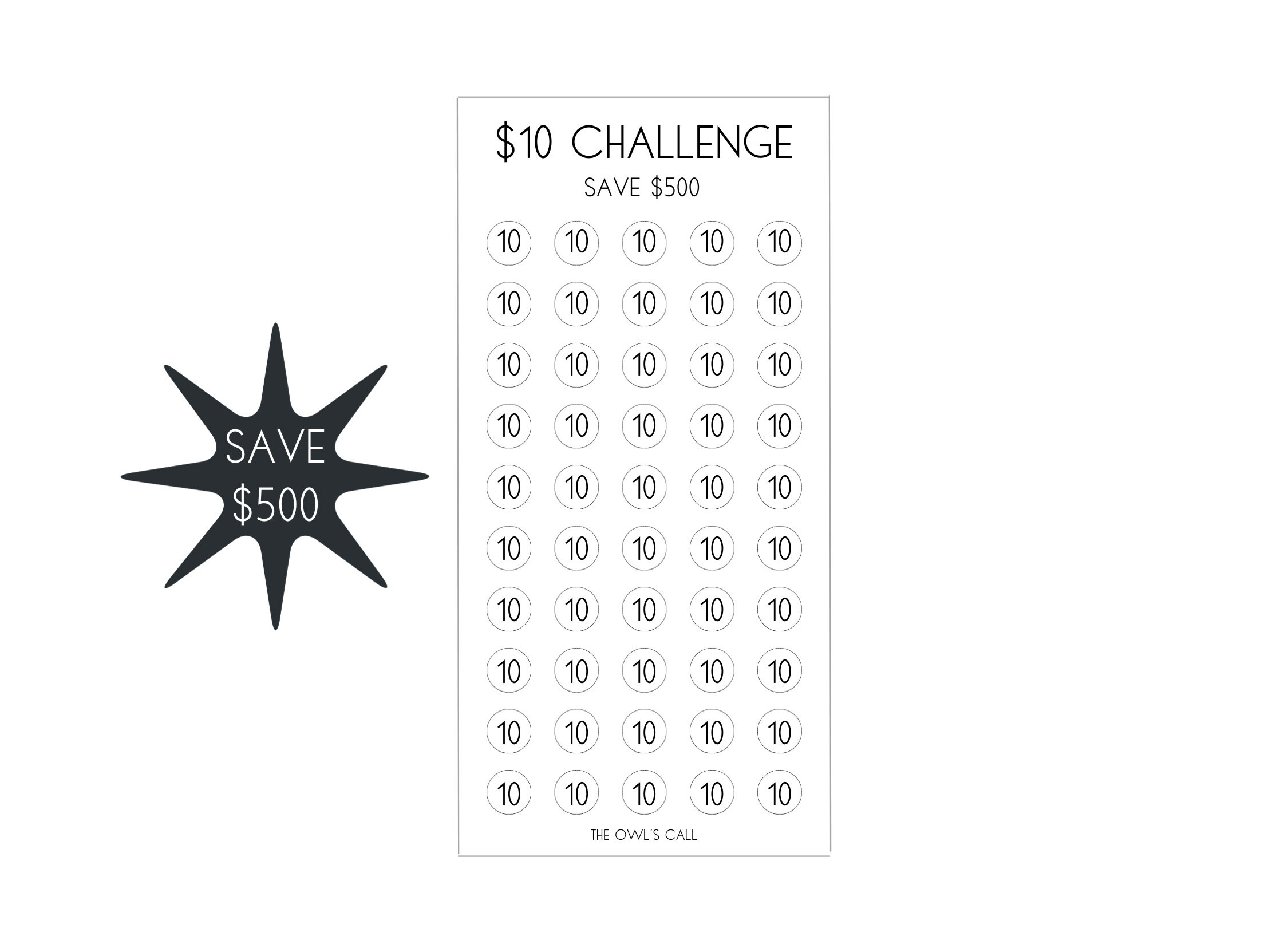 Printable Dollar Savings Challenge Bundle|one Dollar-one Hundred Dollar ...