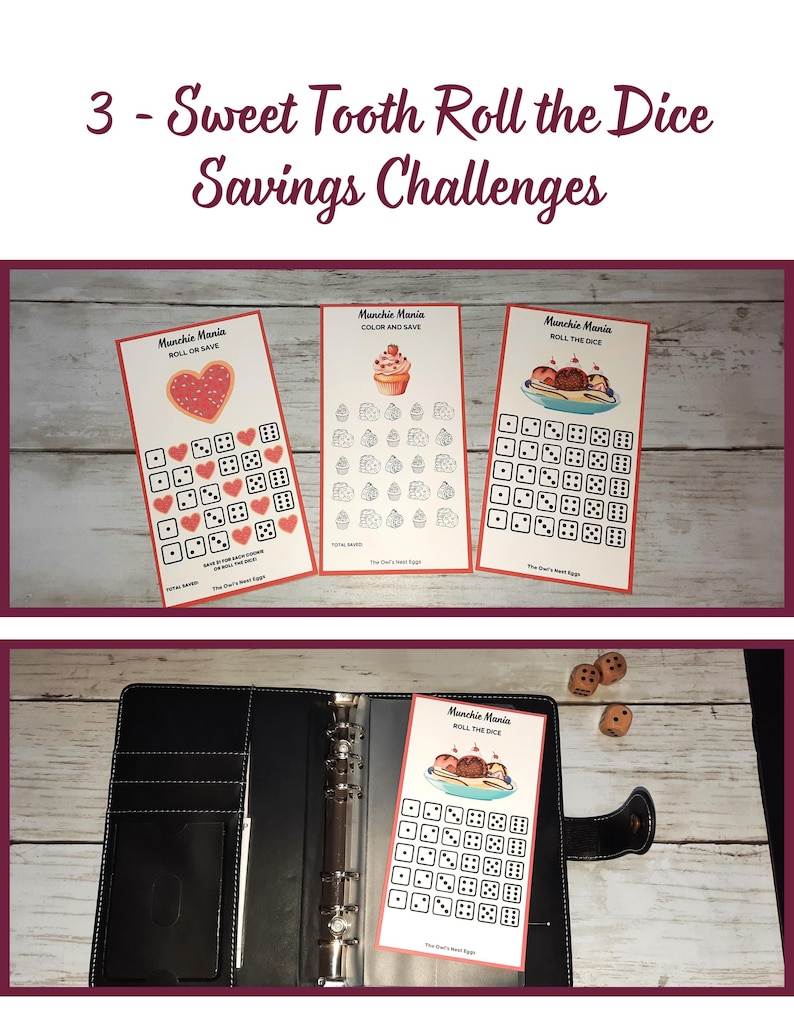 Printable Sweet Tooth Box 62 Pc|sweet Tooth Savings Challenge|cash ...