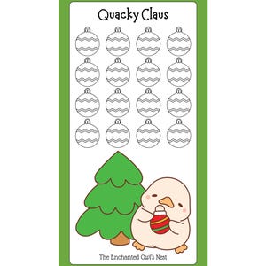 Printable Christmas Duck Savings Challenge Bundle|kawaii Savings ...
