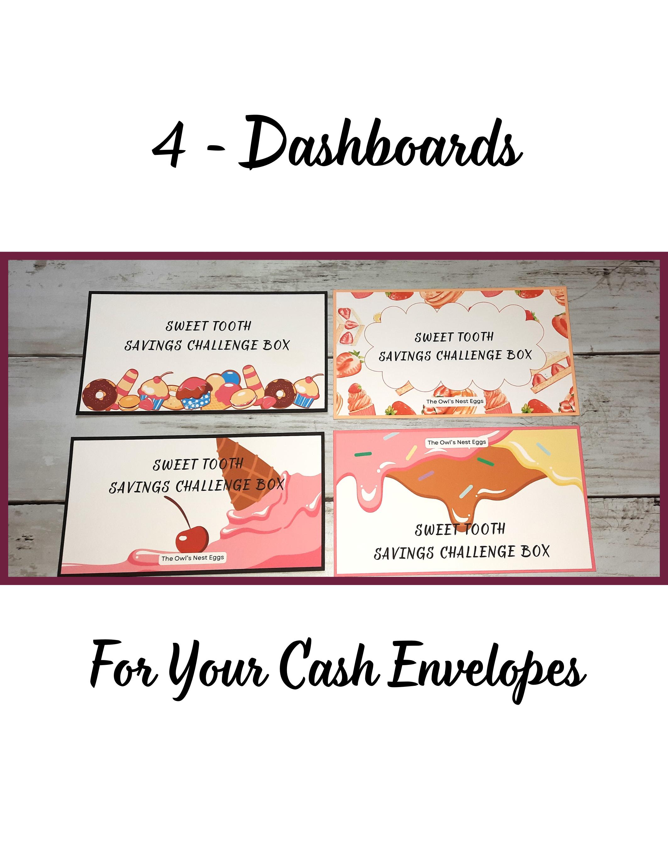 Printable Sweet Tooth Box 62 Pc|sweet Tooth Savings Challenge|cash ...