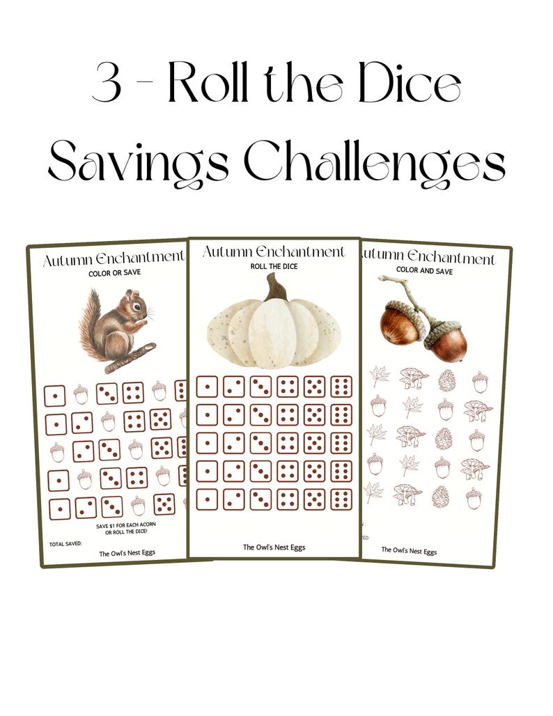Printable Autumn Savings Challenge Box 56 Pc|fall Savings Challenge Box ...