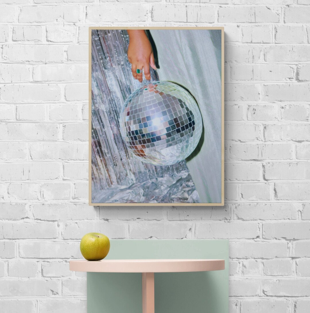 Disco Ball Print, Disco Ball Poster, Digital Download Wall Art ...